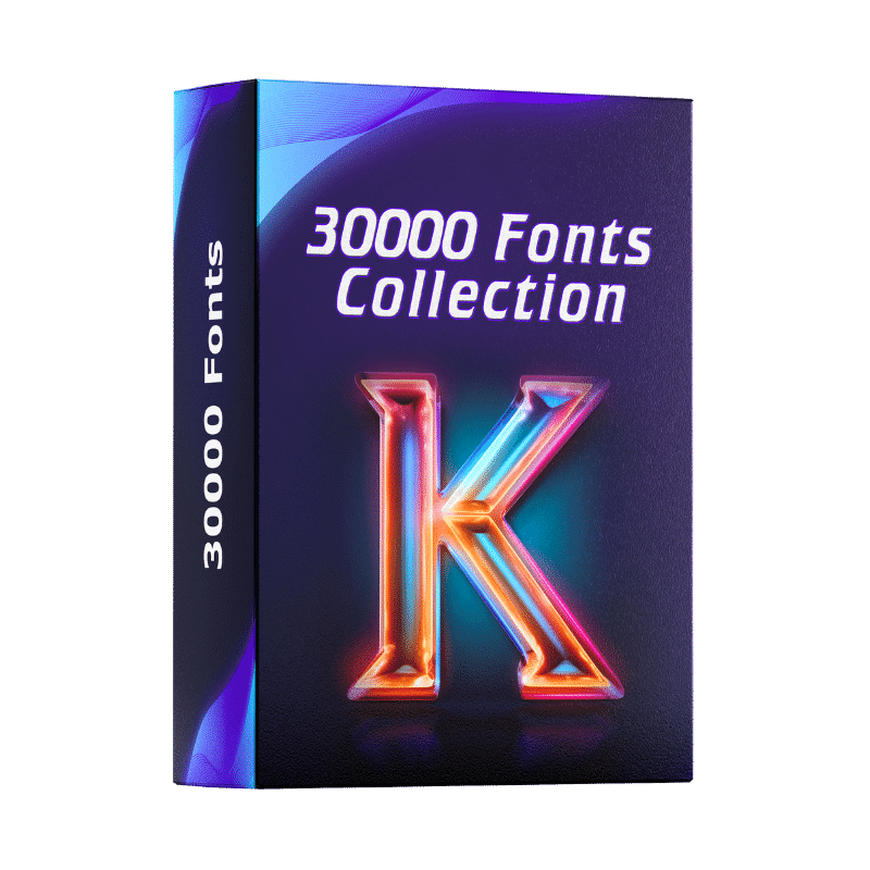 30,000+ Fonts Mega Bundle: Commercial & Personal Use